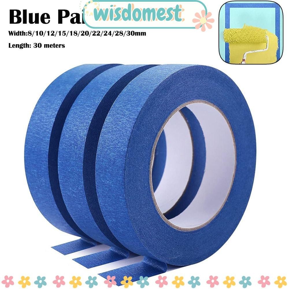 Wisdomest จิตรกรรม Masking Tape, Blue Temperature Resistance Blue ...
