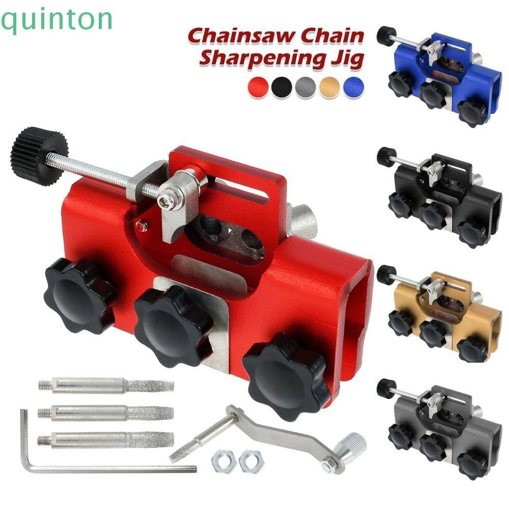 Quiton Chainsaw Sharpeners Jig บดเครื่องมือแบบพกพา Sharpening หัวเจาะ ...