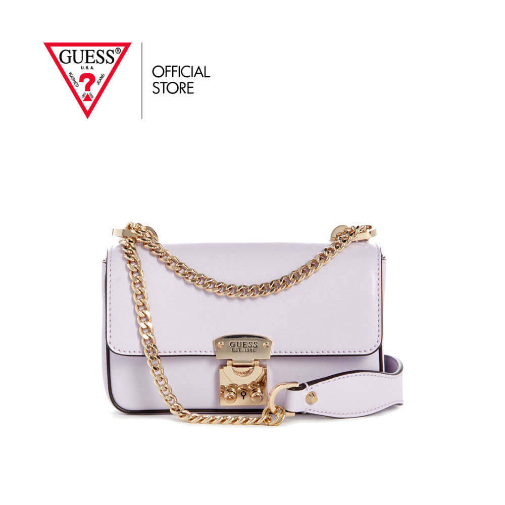 GUESS กระเป๋า รุ่น VG922578 ELIETTE MINI CNVRTBL XBODY FLP สีม่วง ...