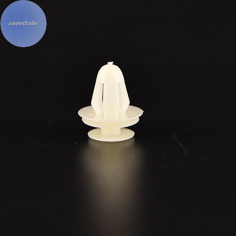 Sebabe 10 ชิ้น Beige รถ 8 มม. หมุดพลาสติก Fastener คลิปประตู TH ...