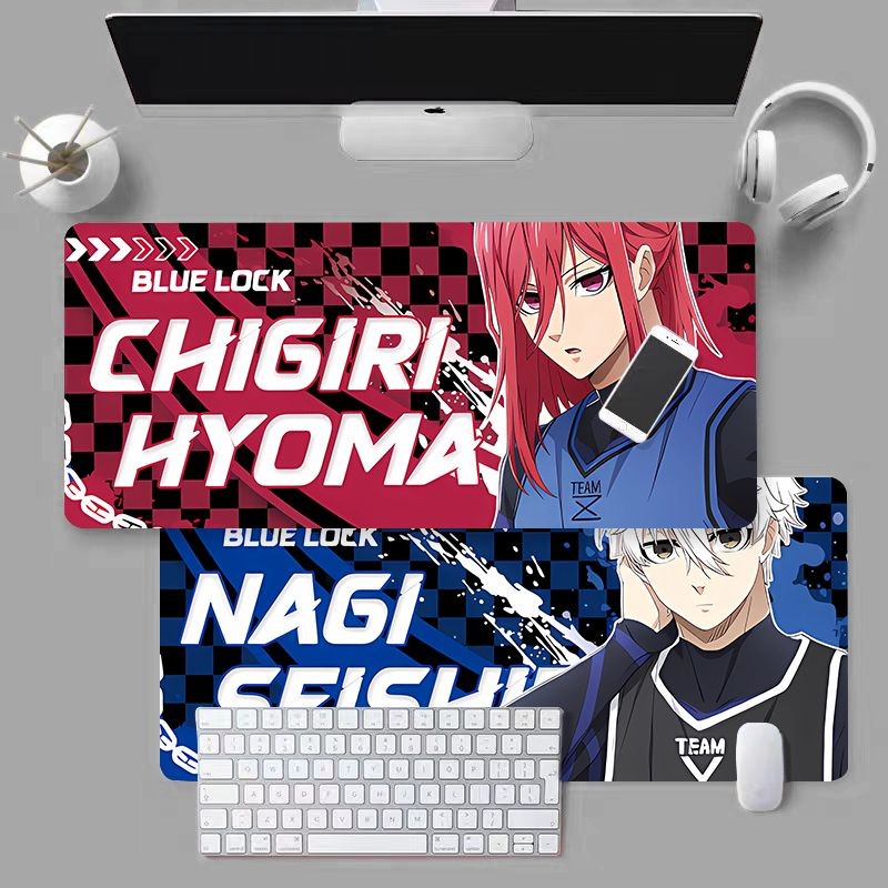 Blue Prison แผ่นรองเมาส์ขนาดใหญ่หอพักสองมิติห้องนอนโต๊ะคอมพิวเตอร์เฉพาะ ...