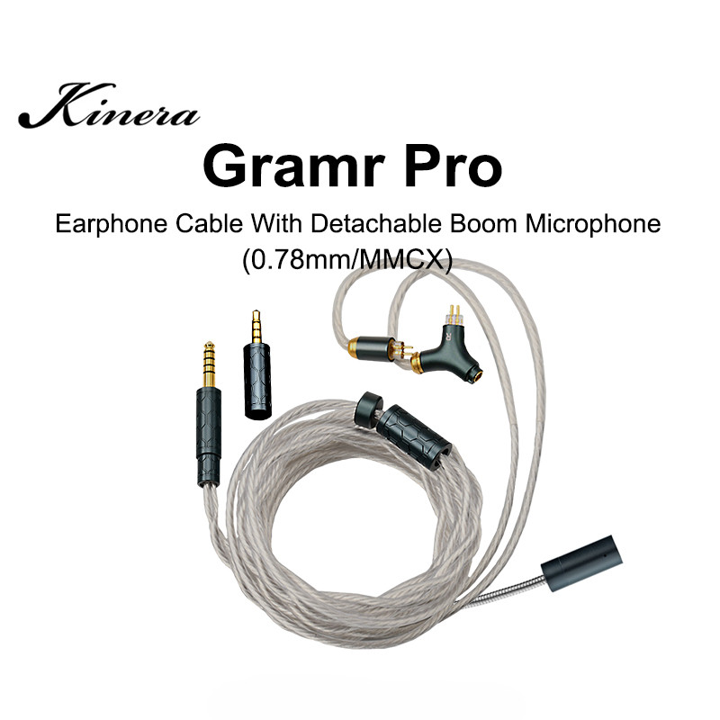 Kinera Gramr Pro สายหูฟังที่ถอดออกได้ Boom ไมโครโฟน 3.5 มม.4.4 มม.ปลั๊ก 0.78 มม./MMCX สําหรับ ...