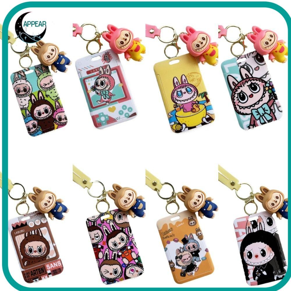 Appear แหวนกุญแจรถ, ภาพการ์ตูนสําหรับ Bubble Mart PVC Labubu พวงกุญแจ ...