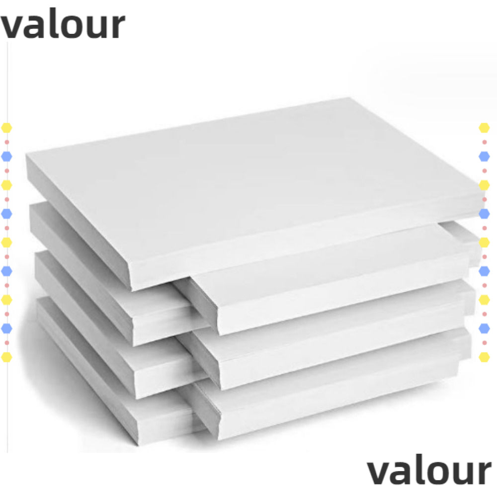 Valour Cardstock, เครื่องเขียน A4 สีขาว, ปก 50 แพ็ค Paper Office ...
