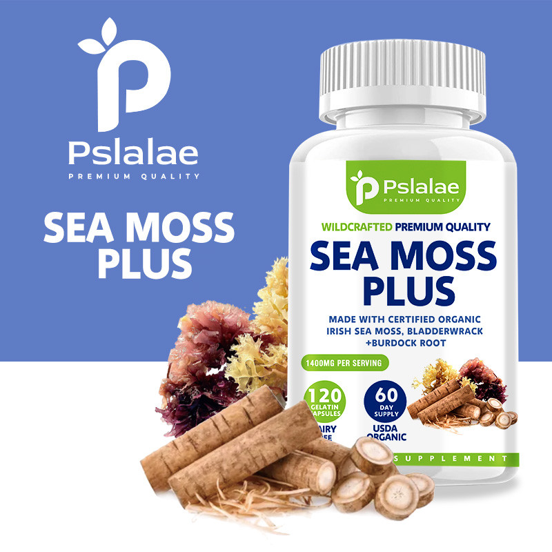 Pslalae SEA MOSS PLUS 1400 มก. - รองรับภูมิคุ้มกัน ย่อยอาหาร และไทรอยด์ ...