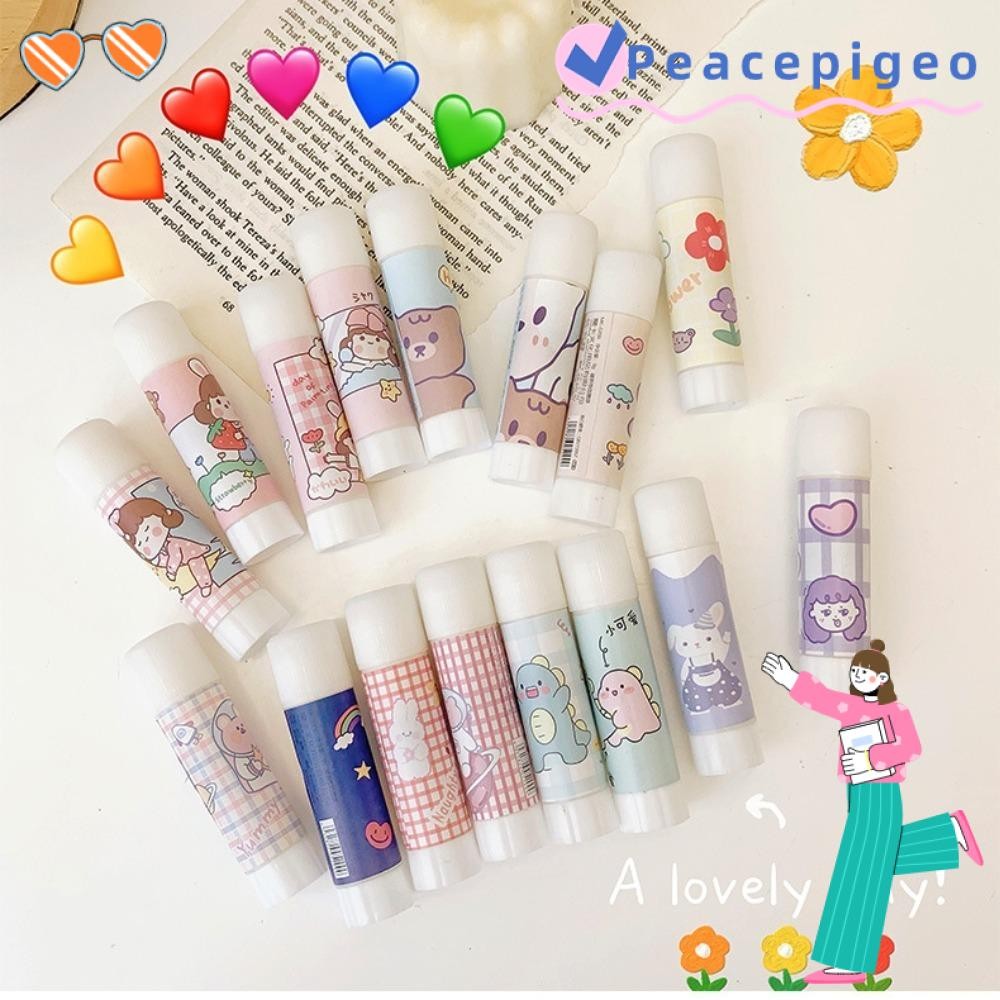 PEACEPIGEO กาวแท่งแข็ง, อุปกรณ์งานฝีมือศิลปะเด็กการ์ตูน PVA, เครื่องมือ DIY แข็ง | Shopee Thailand
