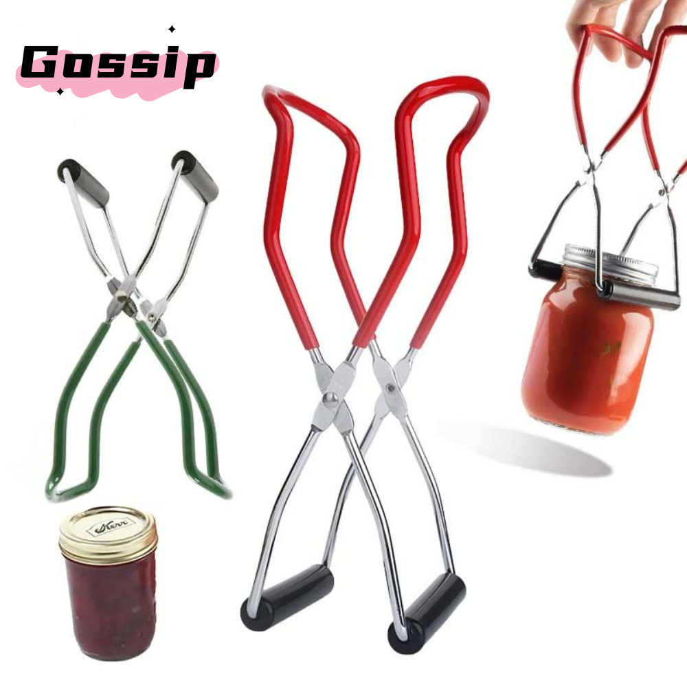 GOSSIP Canning Jar Lifter, ทนความร้อนสแตนเลส Can Lifter แหนบ ...
