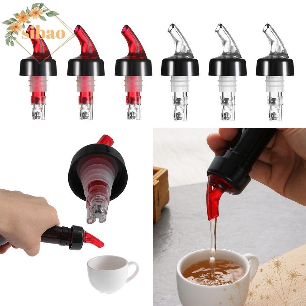 SIBAO 1/3PCS 30mL ไวน์ Pourer ค็อกเทล Home & Living Flow ขวดวัด Spout ...