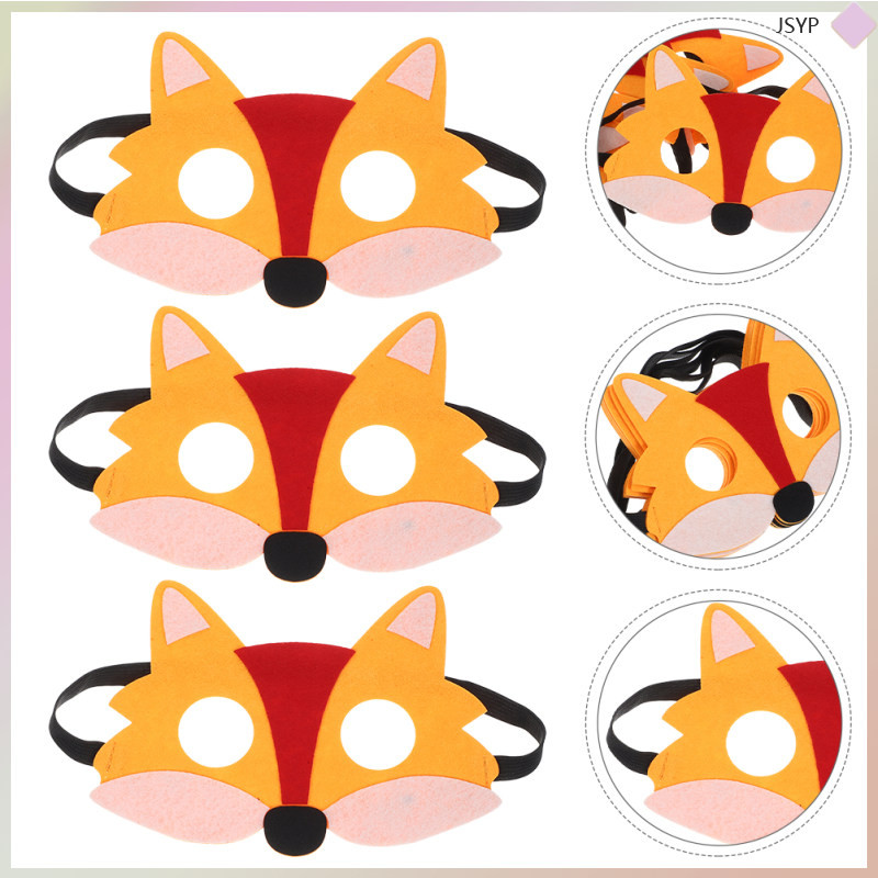 Half Face Werewolf Mask Felt Party คอสเพลย์เด็ก 12 ชิ้น junshaoyipin ...