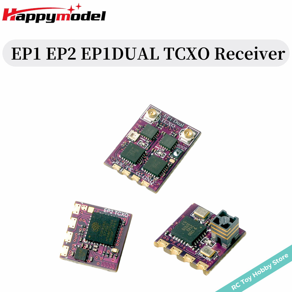 Happymodel ตัวรับสัญญาณ 2.4G ELRS EP1 EP2 EP1DUAL TCXO ExpressLRS ...