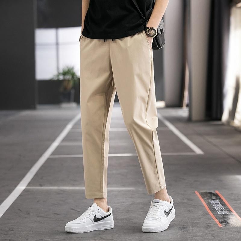 MANMAN กางเกงลำลองผู้ชายกางเกงขาตรงสามสีเลือกได้ทุกสี | Shopee Thailand