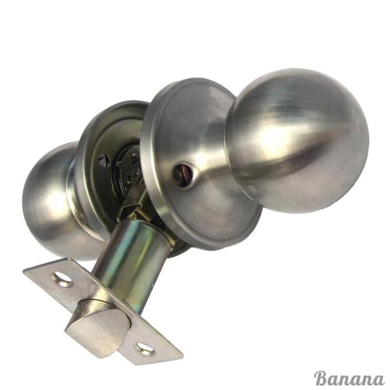 [ในสต็อก] Chromed Copper Passage Keyless ล็อคประตูมือจับประตูสําหรับ ...