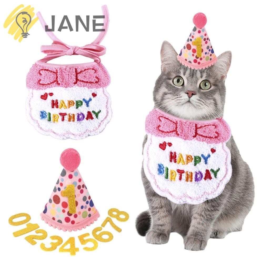 Jane Cat อุปกรณ์งานเลี้ยงวันเกิด, ลูกแมว PU, ปาร์ตี้สัตว์เลี้ยง ...