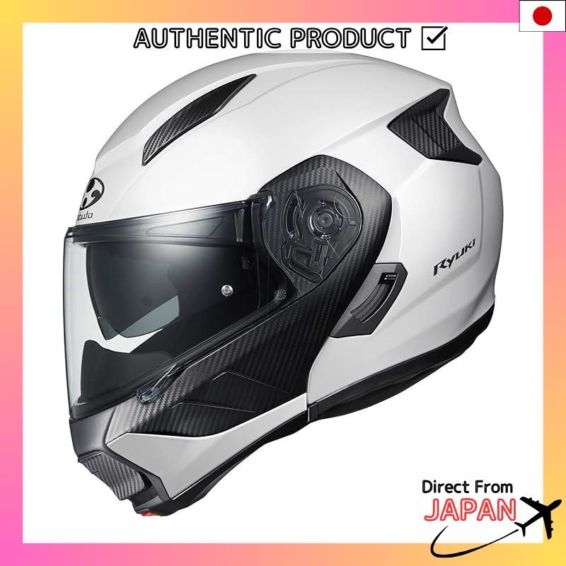 OGK KABUTO Bike Helmet System RYUKI White Metallic (Size: M) | Shopee ...