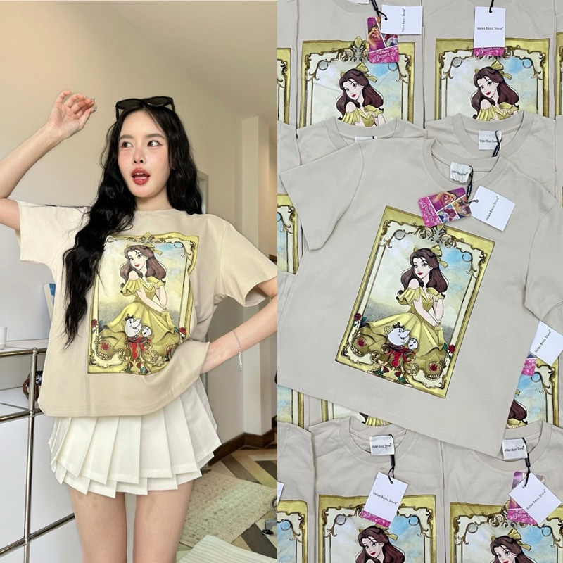 ใหม่ “Bell PRINCESS x Pull&bear T-shirt“ เสื้อยืดDisney ลายเจ้าหญิง ...