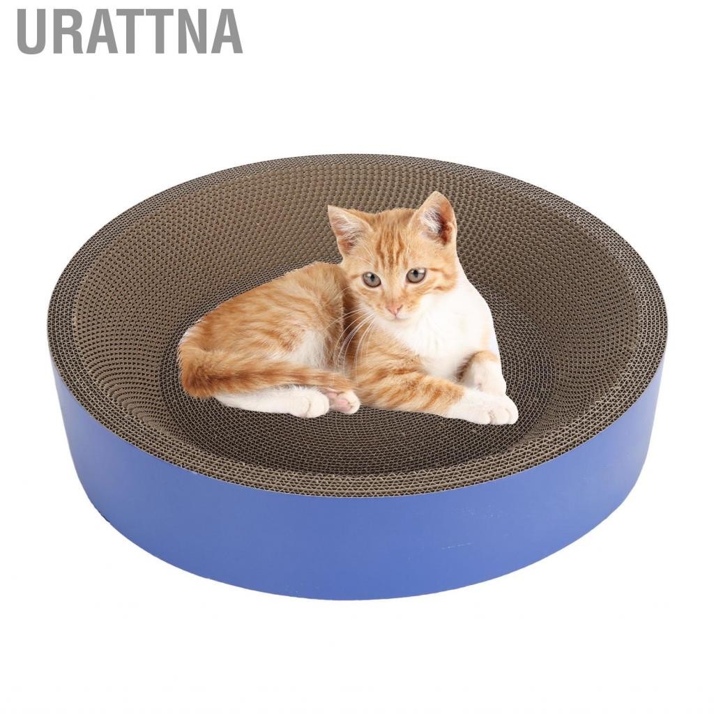 URATTNA Cat Scratcher Board Scratch Bowl ทนต่อการขัดถู Interactive มัล ...