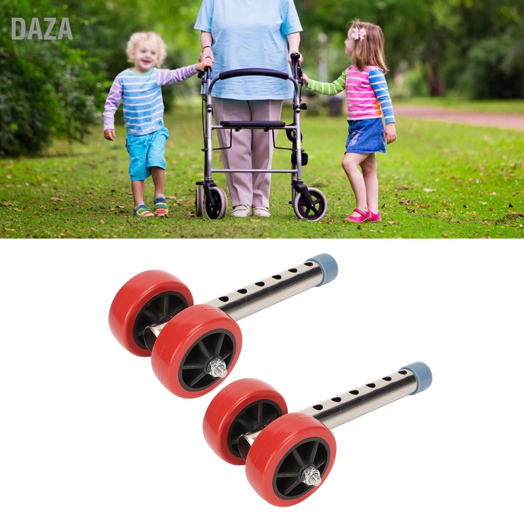 DAZA 1 คู่ Walker ล้อเปลี่ยนชุด Heavy Duty Universal สแตนเลส 6 ระดับ ...