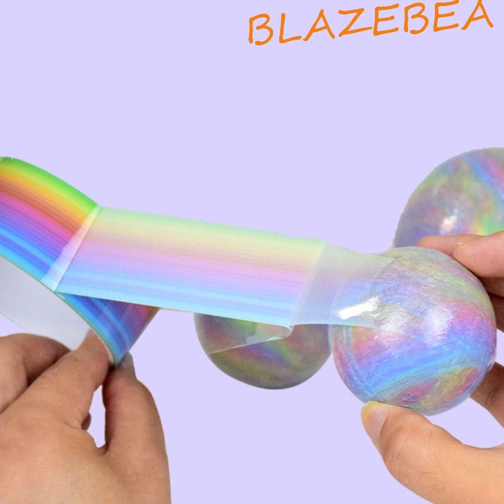 Blazebea ม้วนเทปกาว, Iridescence ทําลูกบอลสี Sticky Ball Rolling เทป, DIY ของเล่นตลกผ่อนคลายของ ...