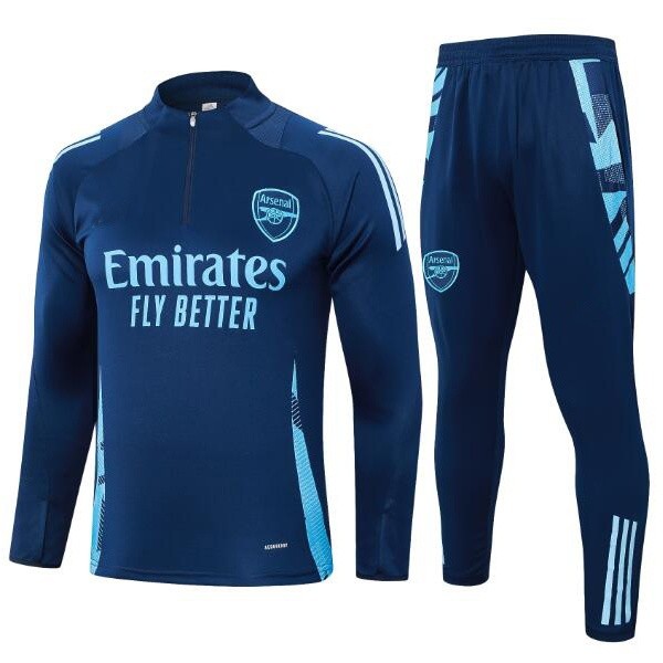 2024-25 Arsenal blue Autumn /AWinter Half Zip Football Tracksuit Mens ...