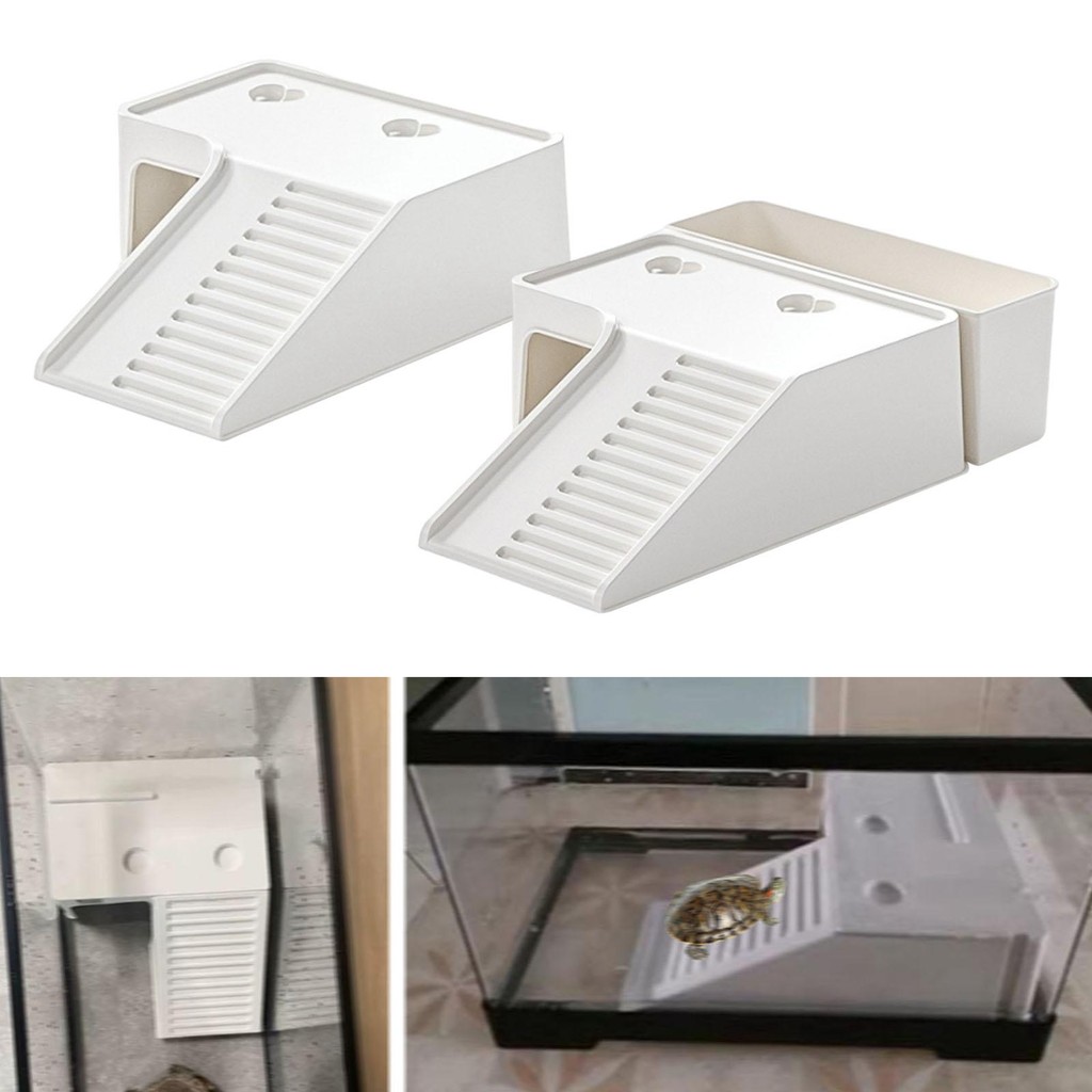 [cuticate11] Turtle Basking Habitat Climbing Ramp Ladder Climbing Shelf ...
