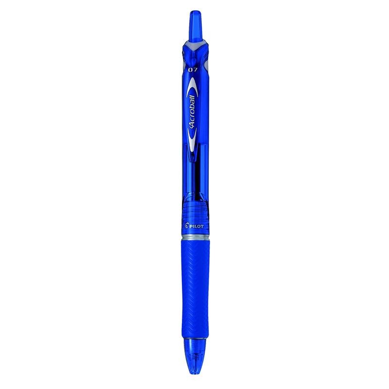 ปากกาลูกลื่น PILOT ACROBALL 0.7 mm. BLUE สีน้ำเงิน หมึกสีน้ำเงิน ...