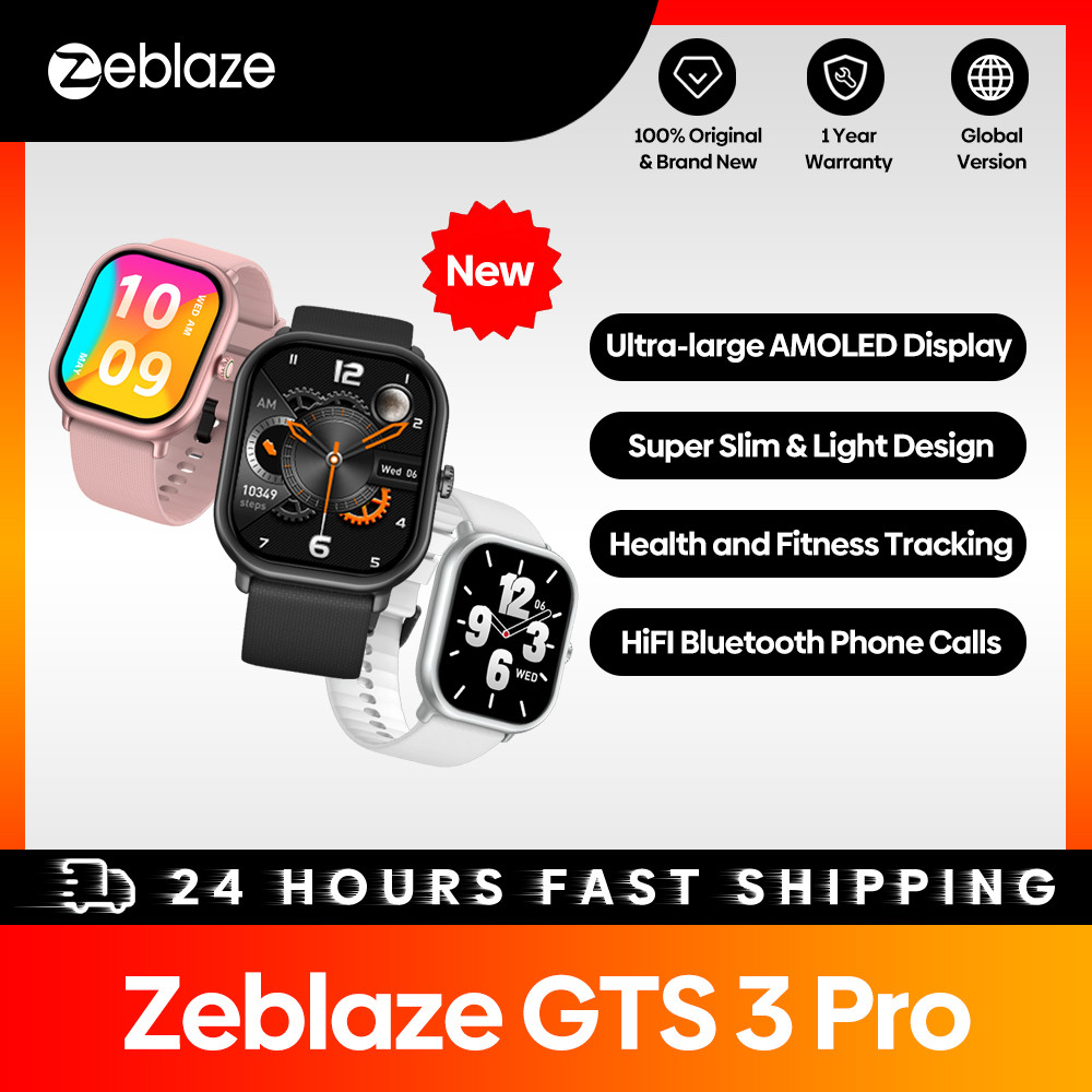 ใหม่ Zeblaze GTS 3 Pro Voice Calling สมาร์ทวอทช์หน้าจอ HD ขนาดใหญ่พิเศษ ...