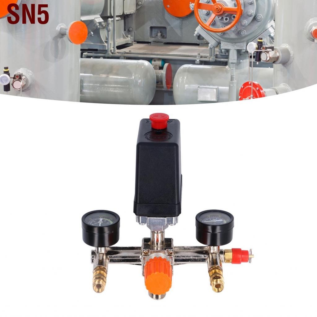 SN5 สวิตช์ความดันคอมเพรสเซอร์แอร์ 240V ทนต่อการสึกหรอปั๊มลูกสูบผลการปิดผนึกที่ดีสำหรับถังแฟลช ...