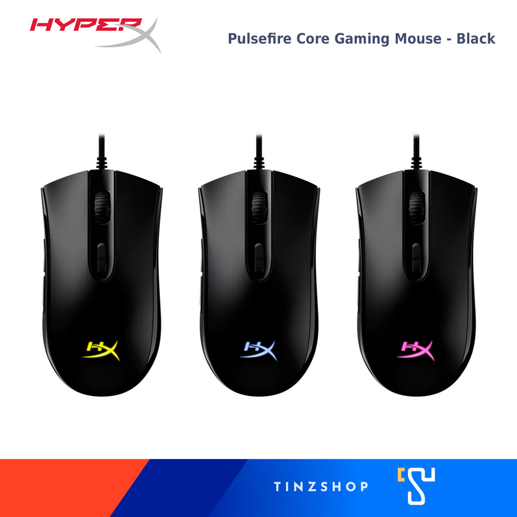 HyperX Pulsefire Core RGB Gaming Mouse - Black (HPX-4P4F8AA) | Shopee ...