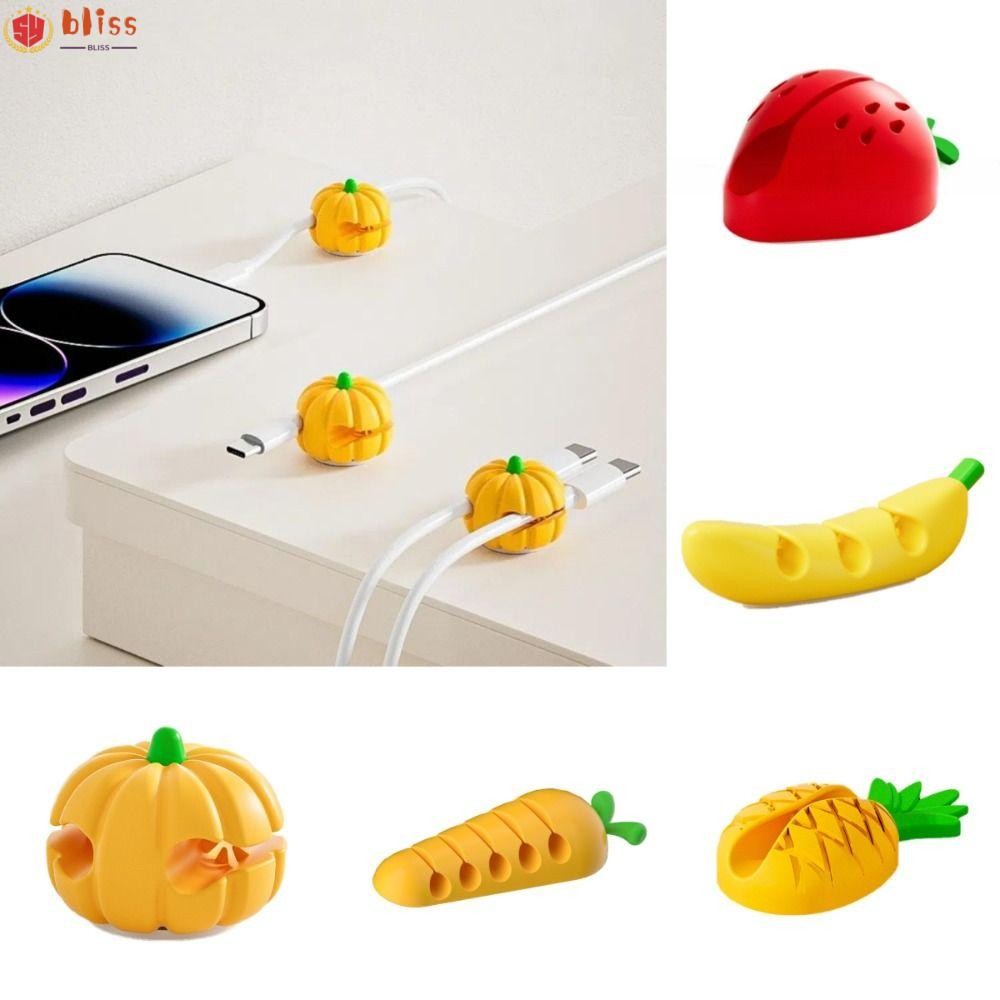 BLLISS 5 ชิ้น USB ชาร์จคลิปสายชาร์จ,น่ารัก Mini Cable Winder Organizer ...