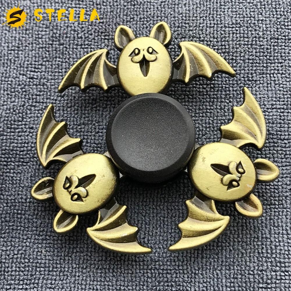 STELLA Finger Spinner, ทองเหลืองสีโลหะผสมสังกะสี Fidget Spinner, Hand ...