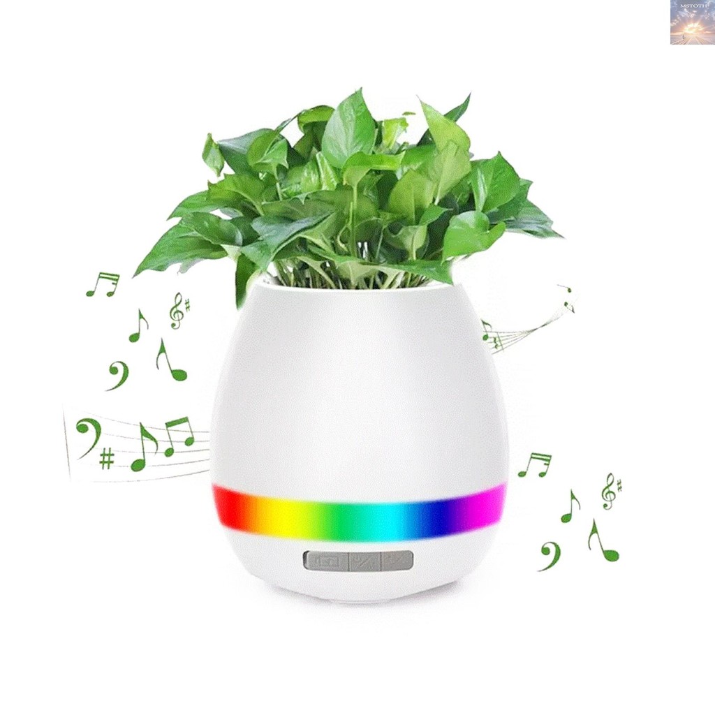 MUSIC FLOWER [COD] กระถางดอกไม้เพลง LED อัจฉริยะกระถางต้นไม้เพลง ...