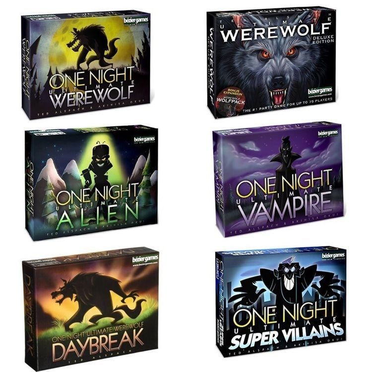 SGขายดี 英文版 ของเล่น One Night Ultimate Werewolf 夜 ฟรีเกมคู่ | Shopee ...