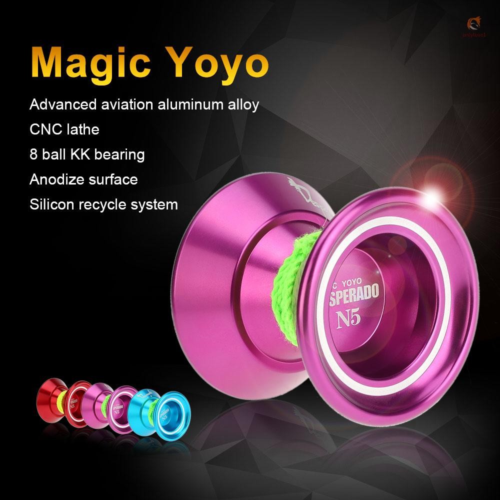 Professional Magic Yoyo N5 Desperado อลูมิเนียมโลหะ Yoyo 8 Ball KK แบ ...