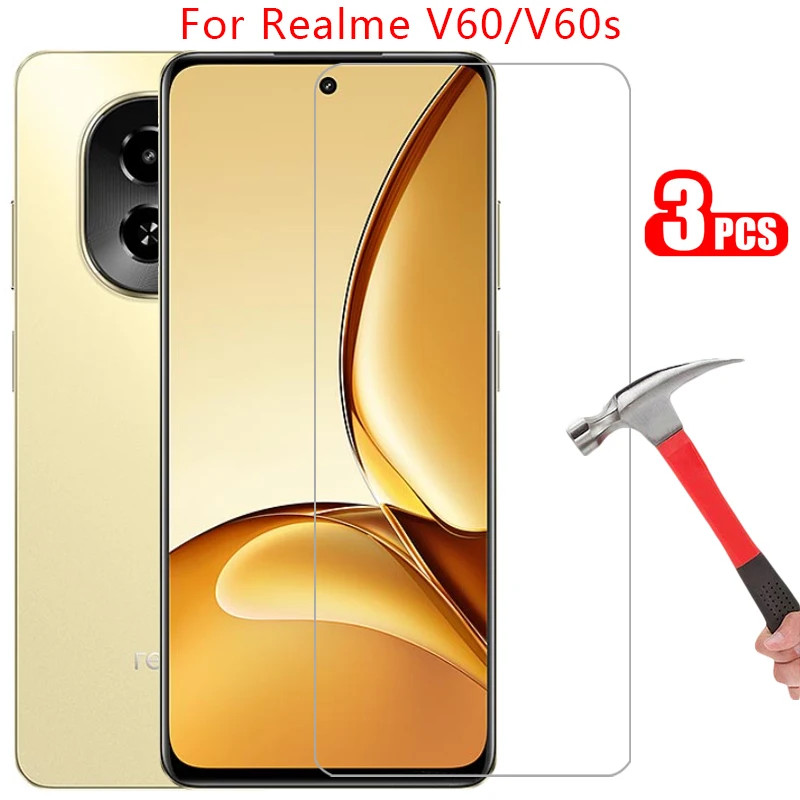 กระจกนิรภัยสําหรับrealme V60 V60sเคสโทรศัพท์บนRealmev60 V 60 S 60s 60V ...
