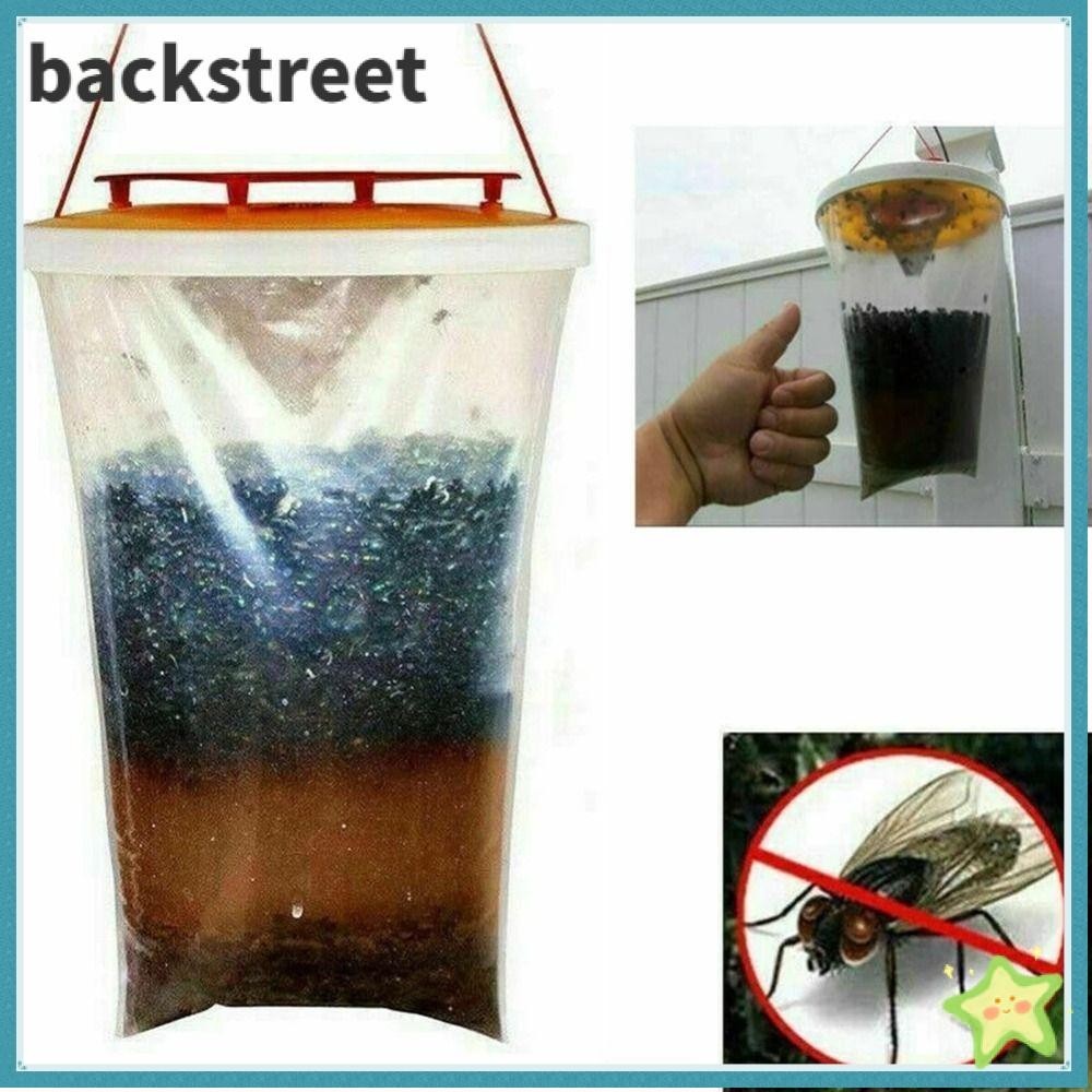 Backstage Fly Insects Trap, Easy Catch Hanging Red Top Fly Trap Bag ...