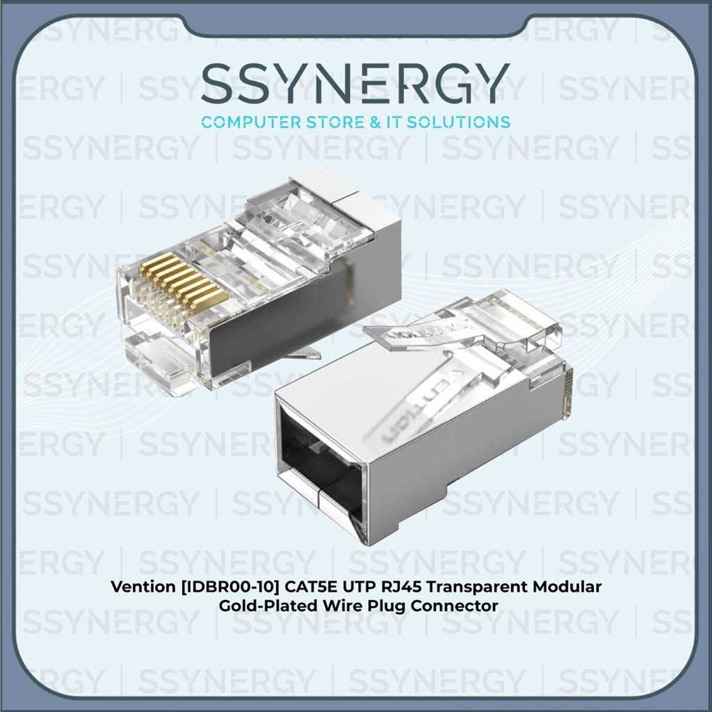 Cat 5e UTP RJ45 Modular Plug Network Head Connector โปร่งใส IDBR ...