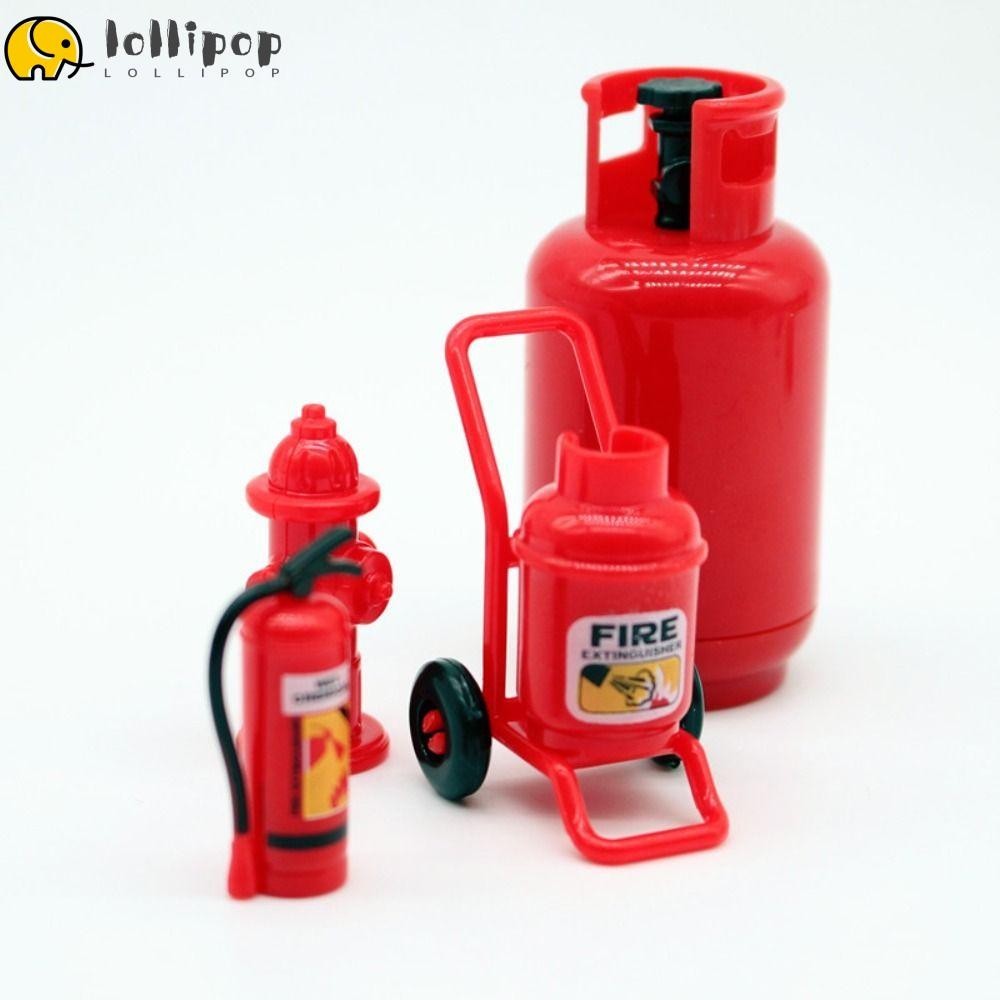 Lollipo1 Dollhouse Miniature ฉาก Props, อะคริลิคพลาสติกตุ๊กตา Mini Fire ...