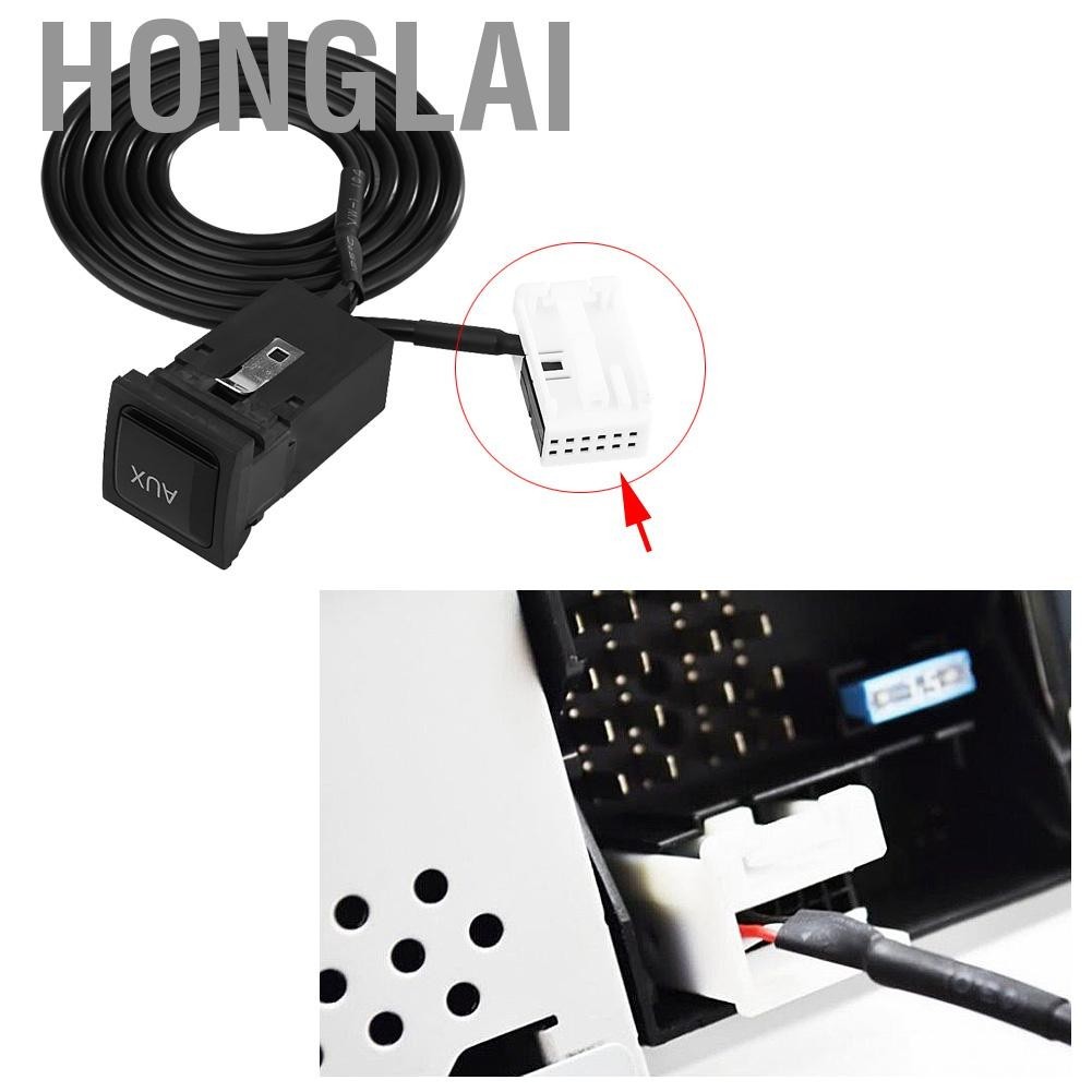 Honglai รถ USB AUX Audio Cable สวิทช์สำหรับ RCD510 RCD310 VW Golf/GTI/R ...