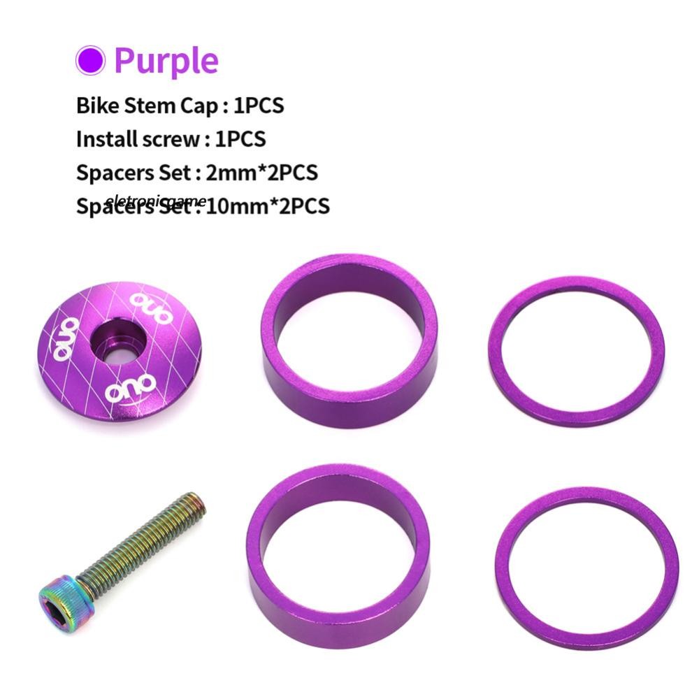Ouo จักรยานเสือภูเขา Stem Top Cap พร้อมสกรูส้อมแหวนชุดหูฟัง Spacers ชุด U [eletronicgame.th ...