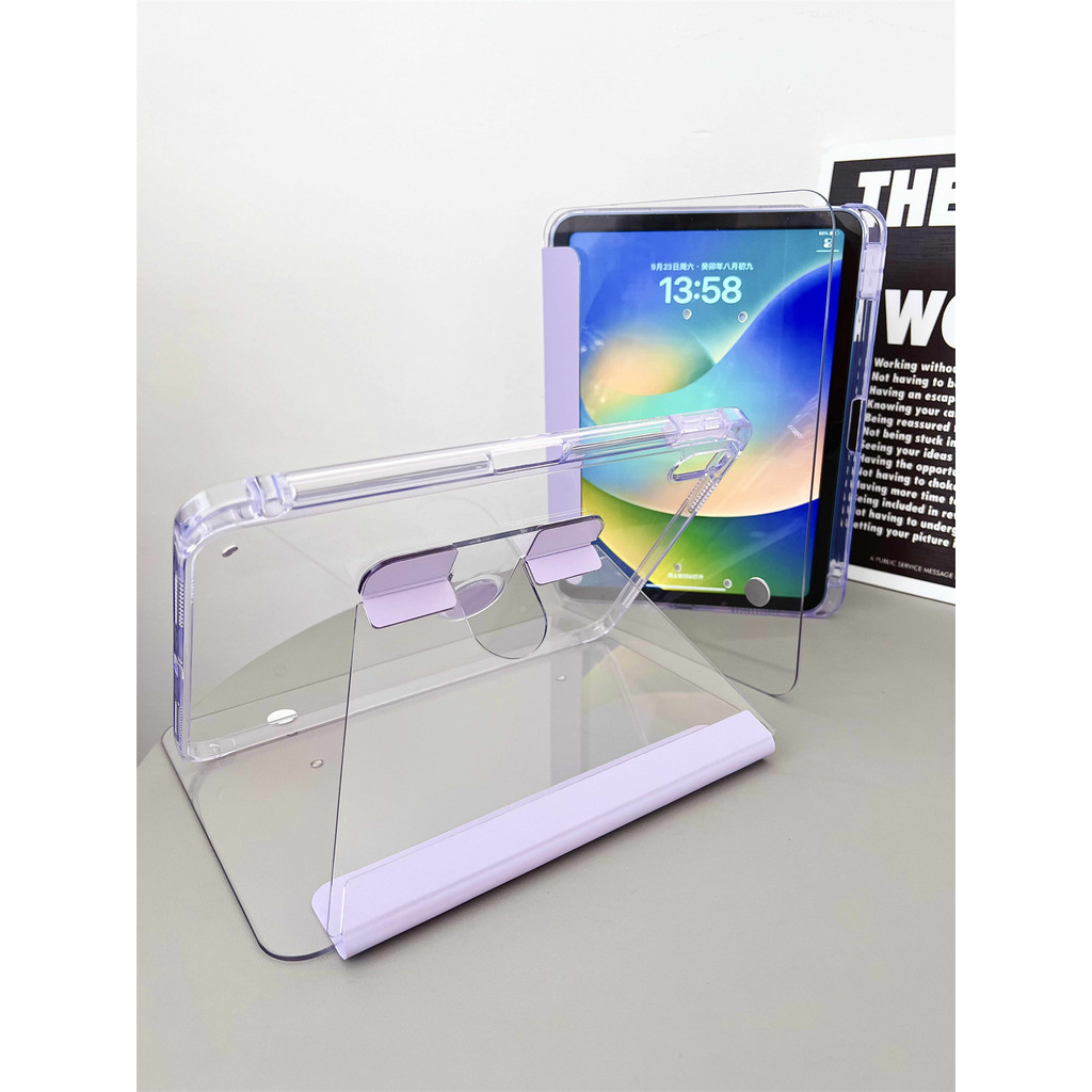 Crystal Glass Case for ipad เคสไอแพด gen9/8/7 10.2 air11 10.9 pro11 ...