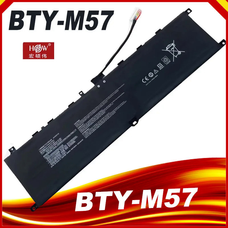 BTY-M57 แบตเตอรี่แล็ปท็อป For MSI GP66 GP76 Leopard 10UG,10UE,11UG,11UH ...