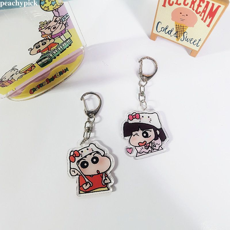 peachypickCrayon Shin-chan Xiaoai Key Chain Niche พวงกุญแจอะคริลิค Best ...