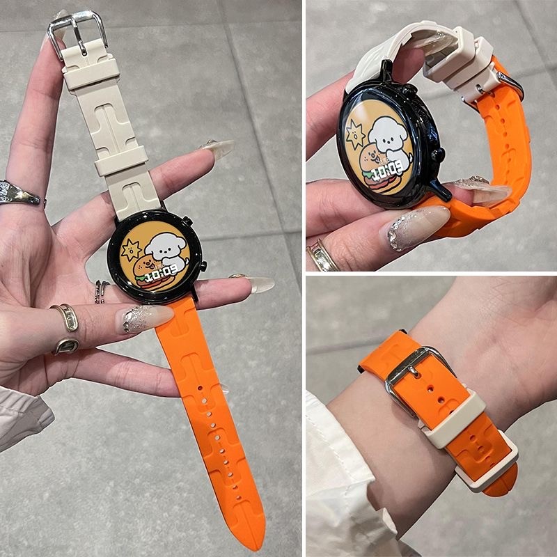 สายนาฬิกาสำหรับHuawei watch GT4/B3/B6 Garmin rey venu2s/3s/245s/255sสาย ...