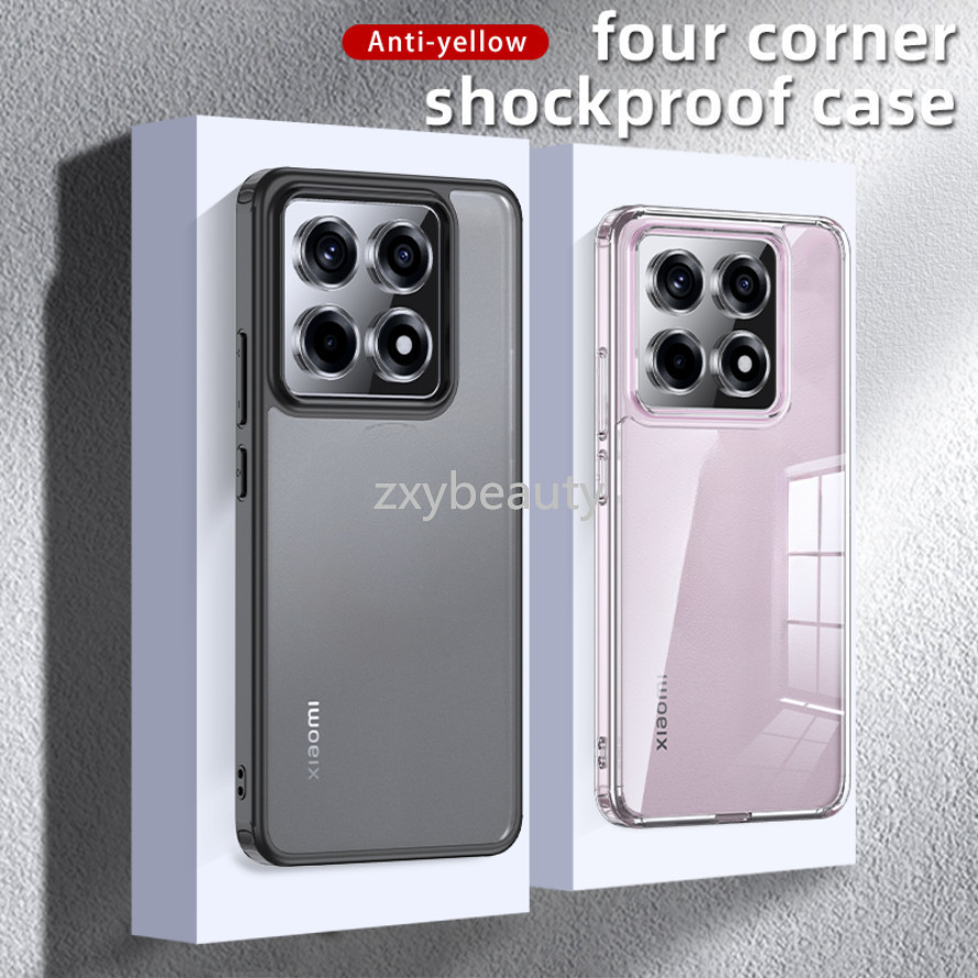Xiaomi 14T Pro 5G 2024 กรณีกันกระแทกโปร่งใส TPU กันชนอะคริลิคสําหรับ ...