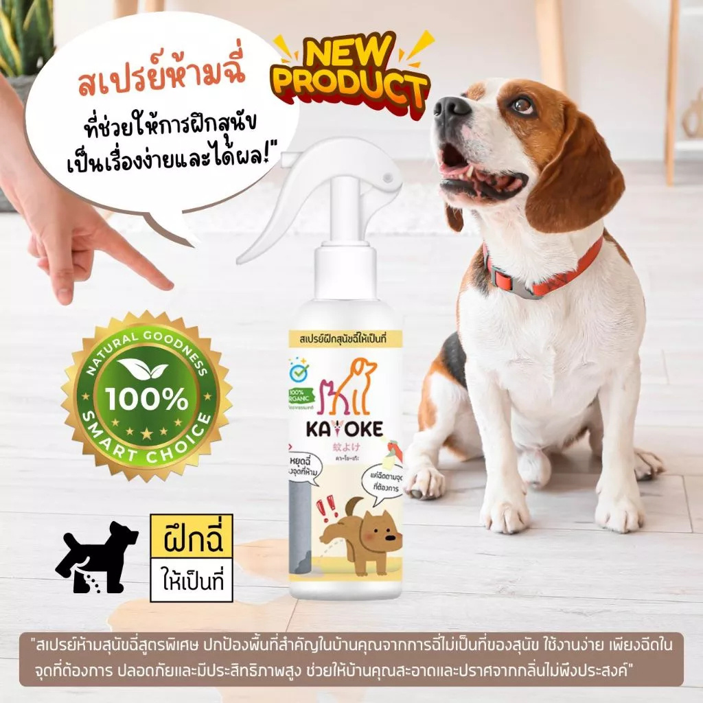 Kayoke สเปรย์ห้ามฉี่ ฝึกฉี่ ห้ามสุนัขฉี่ 120ml | Shopee Thailand