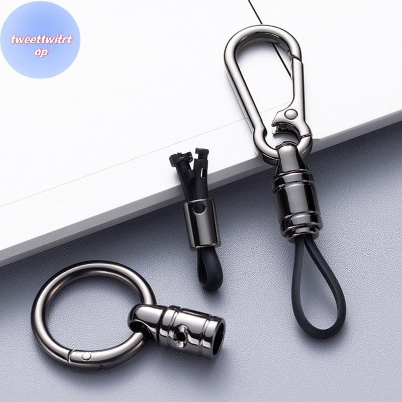 Dousun พวงกุญแจรถจี้โลหะ Simple Key Chain ผู้ชายเอวแขวนหัวเข็มขัดแหวน ...