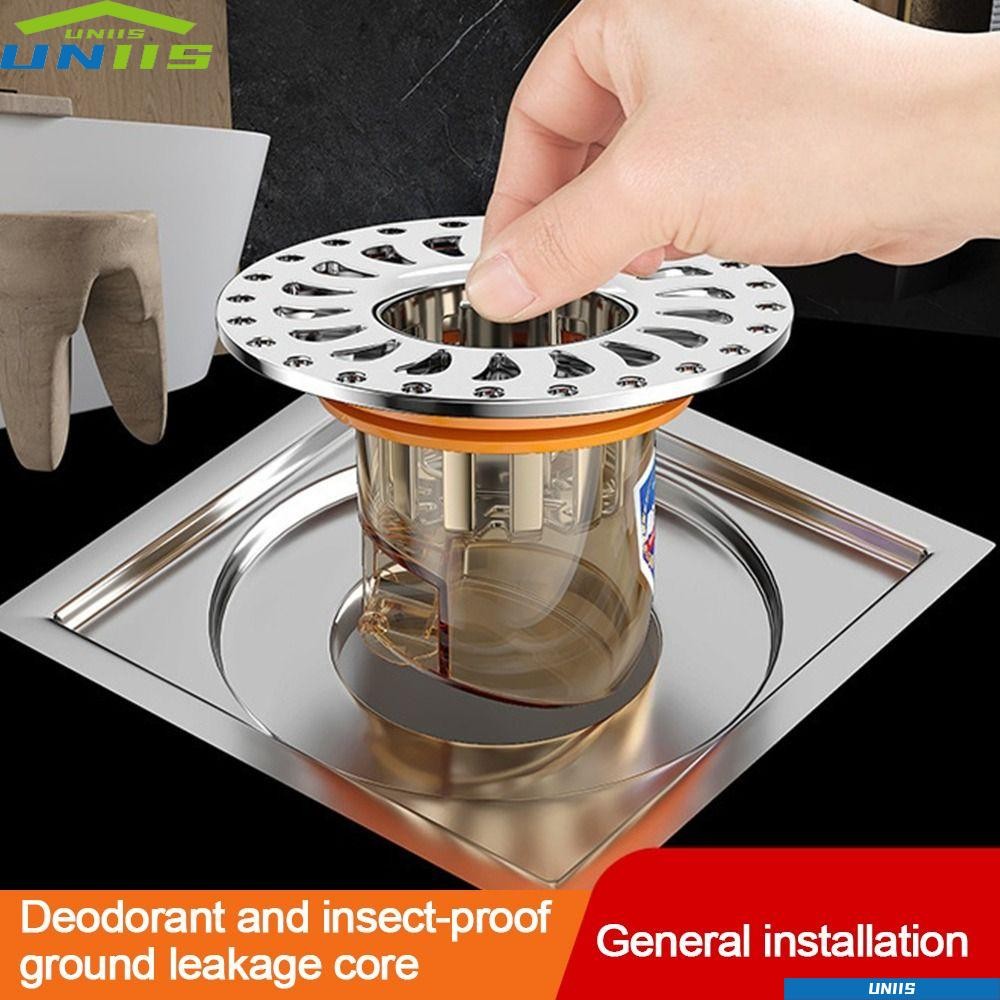 Uniis Shower Floor Drain, With Grid Grate Cover Backflow Antier Sink ...