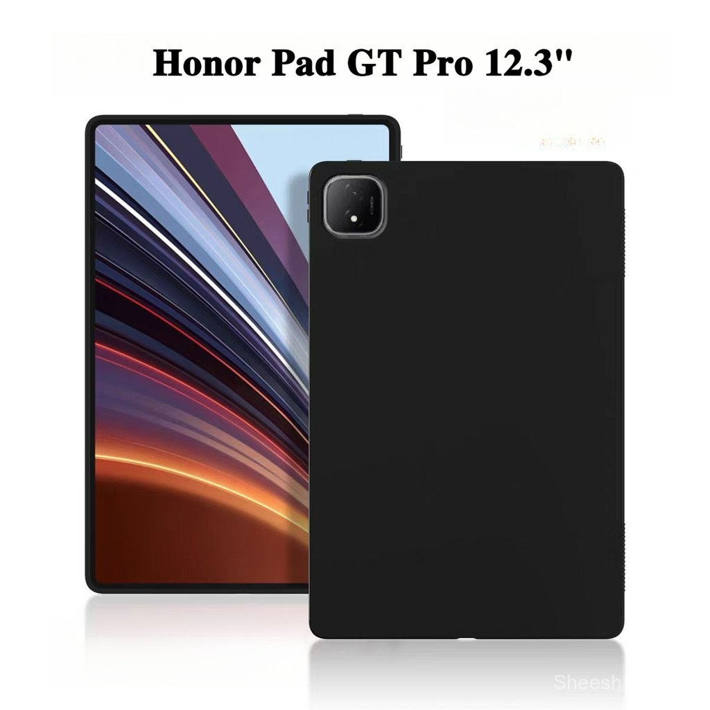 กรณีแท็บเล็ตสำหรับ Honor Pad GT Pro 12.3นิ้ว2024 ROD2-W69 flexibel สีดำ TPU SHELL Soft ซิลิโคน ...