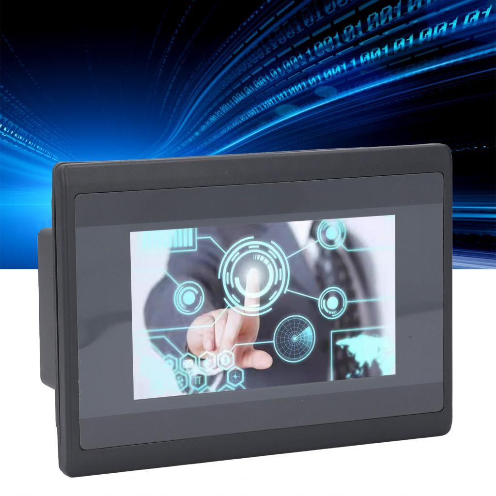HMI PLC หน้าจอสัมผัส 16M NAND Flash Storage DC24V 4.3 นิ้วหน้าจอสัมผัส ...