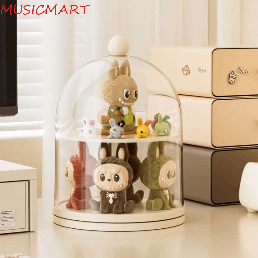 MUSICMART Labubu Doll Display Box 360° Rotation Hand-made หมุน Labubu ...